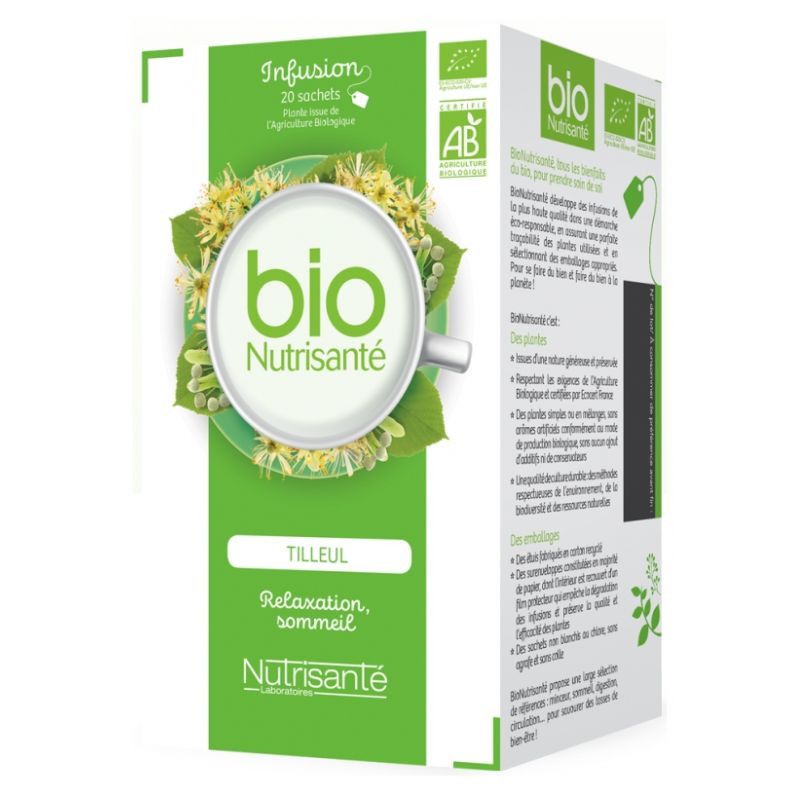 Infusion Tilleul Bio Nutrisanté - 20 Sachets