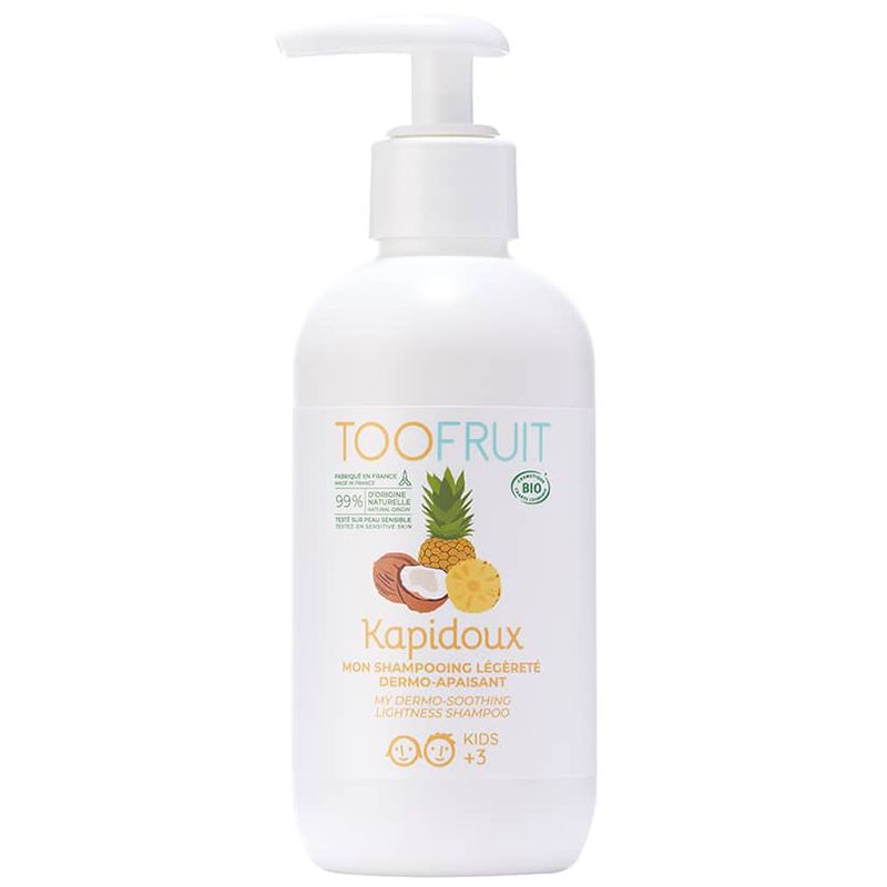 Toofruit Kapidoux Shampoing Enfants - 200ml - Ananas-Coco - Idéal pour ...