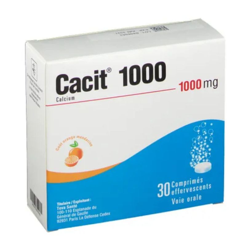 Cacit 1000mg 30 comprimés effervescents