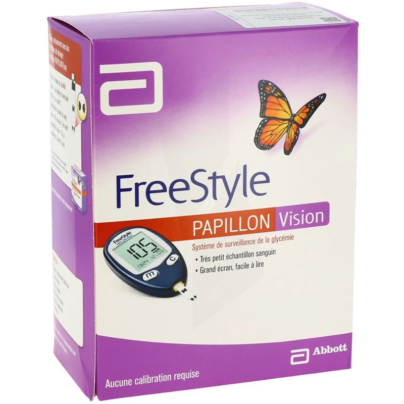 Freestyle Papillon Vision Set autosurveillance glycémie