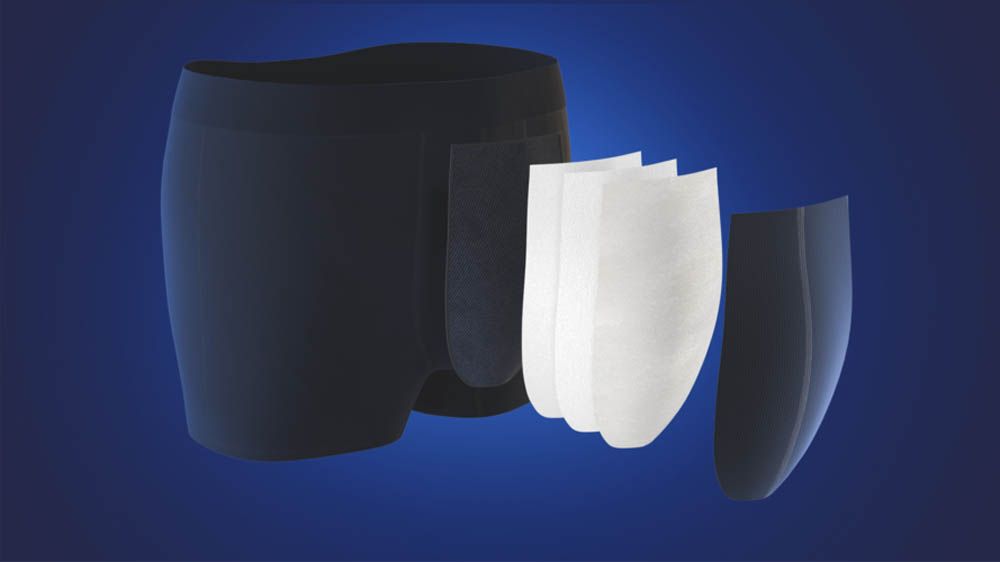 TENA Men Protective Boxer - Taille L - 1 Boxer Lavable Noir - Pour ...
