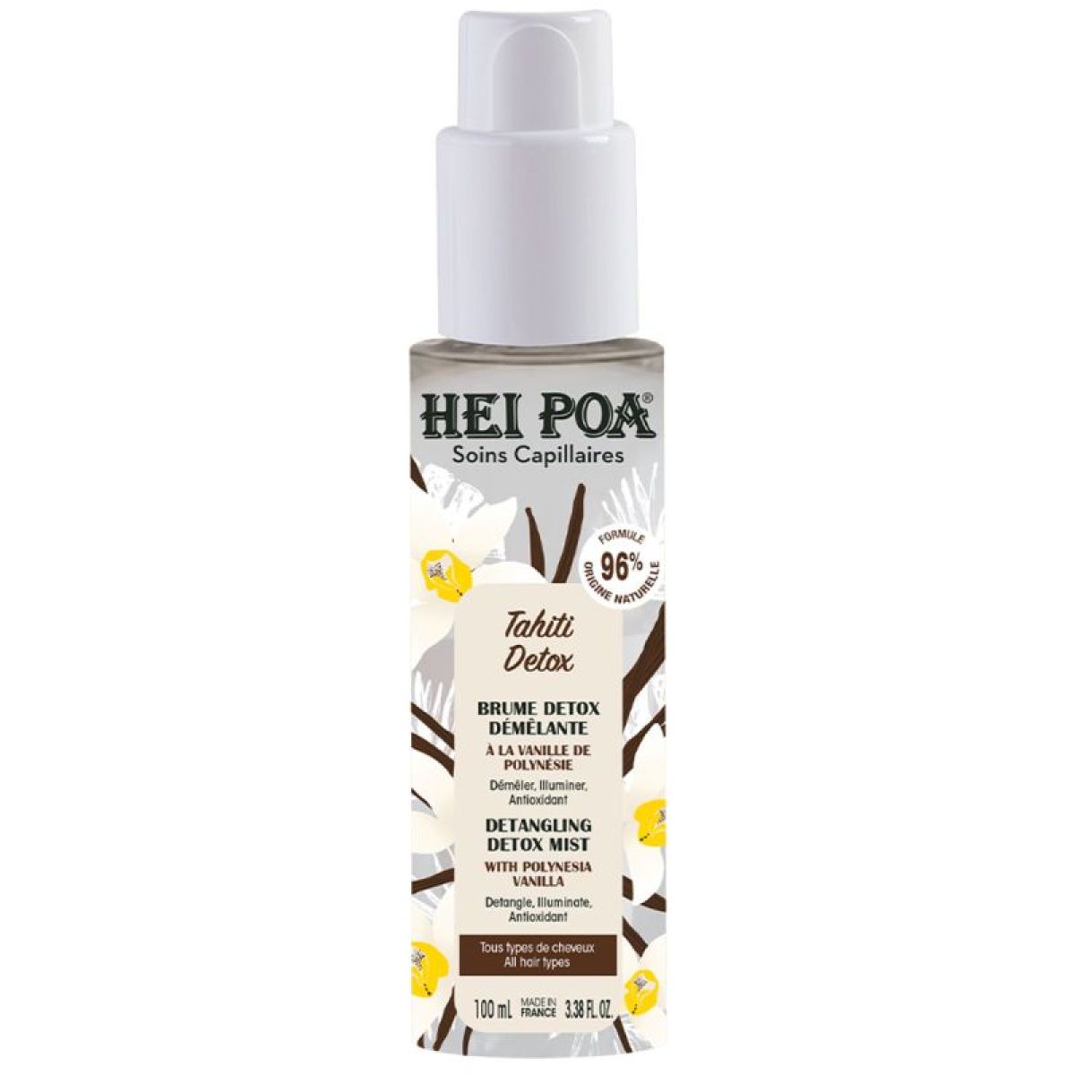 Spray Démêlant Cheveux Sans Rinçage Vanille Exquise Hei Poa - 100ml
