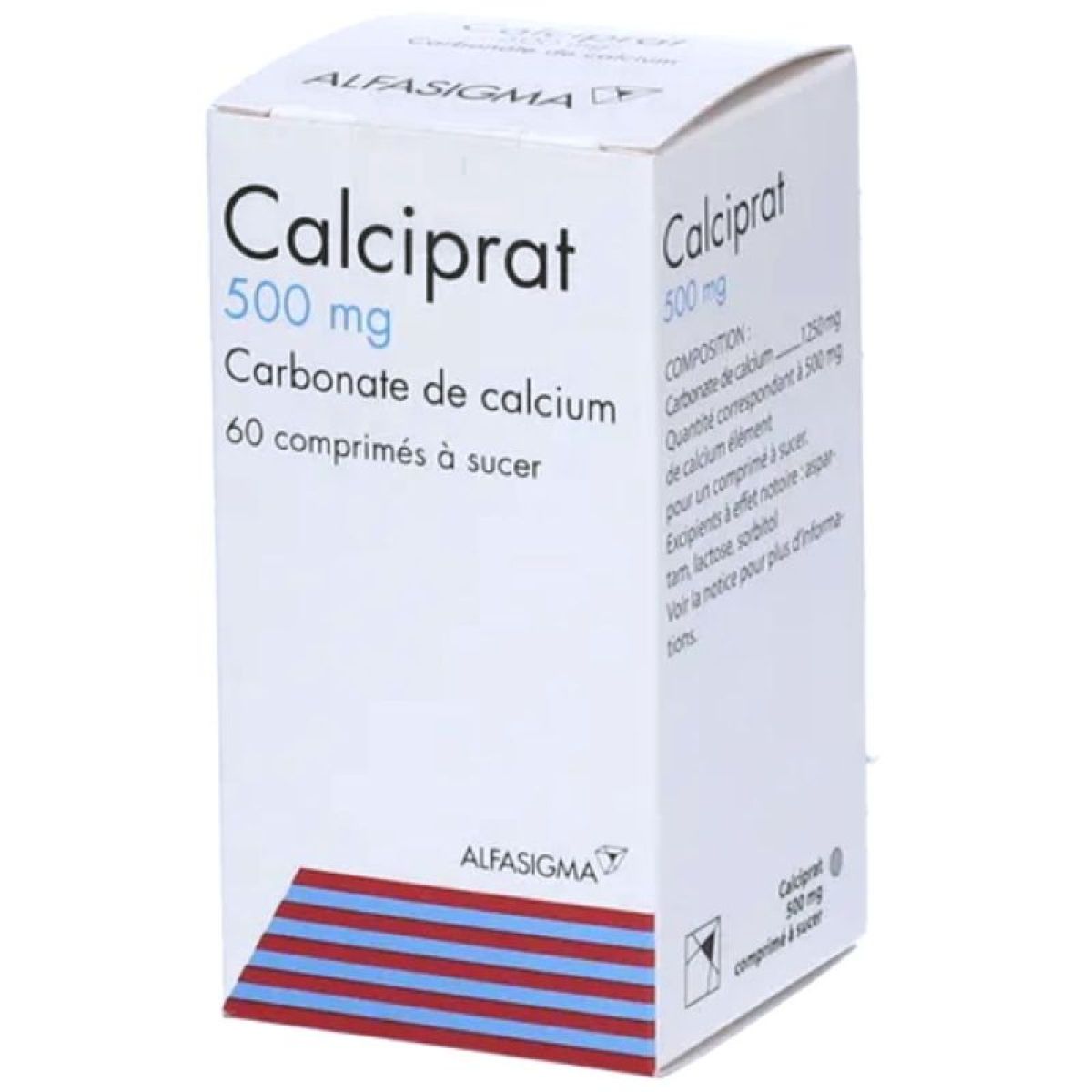 Calciprat 500mg 60 comprimés à sucer
