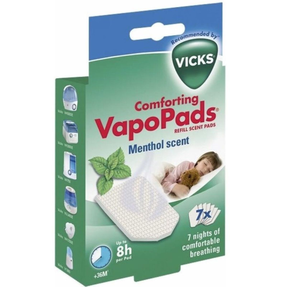 VapoPads Tablettes Menthe +36m Vicks - 7 unités