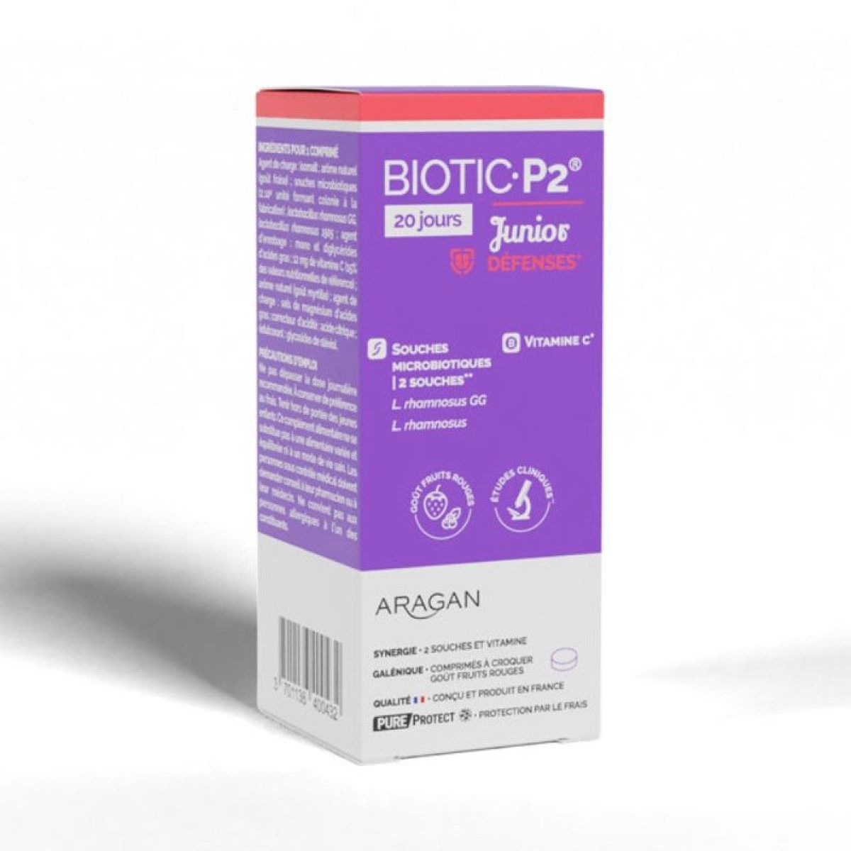 Aragan Biotic P2 Junior Défenses 20 comprimés