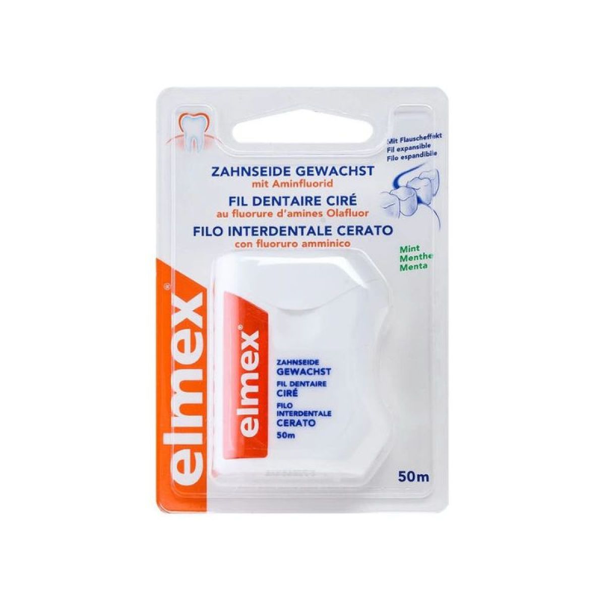 Elmex fil dentaire ciré 50 m
