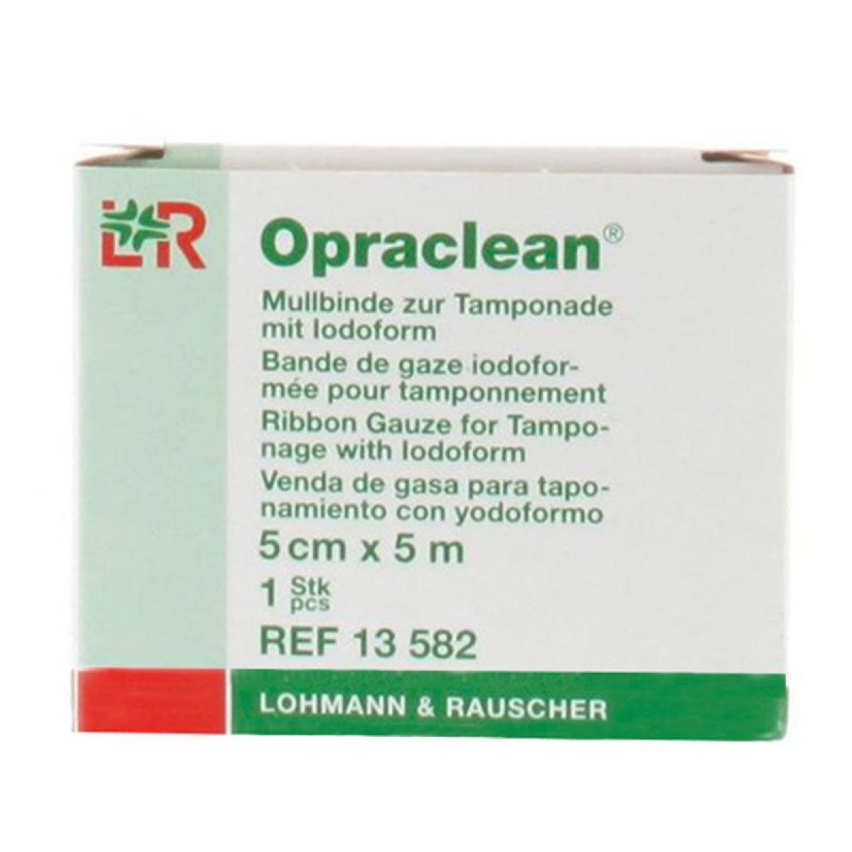 Lohmann & Rauscher Opraclean Mèche Iodoformée - 5 cm x 5 m - Drainage ...