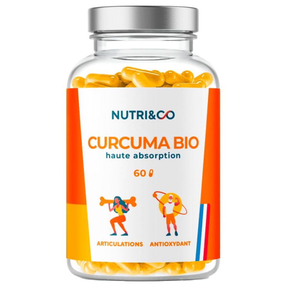 Nutri&Co Curcuma Bio - 60 gélules - Confort articulaire et antioxydant ...