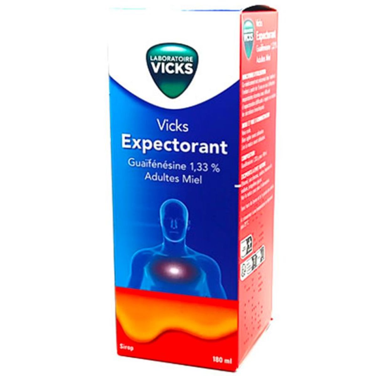 Vicks Expectorant 180 ml - Guaïfénésine