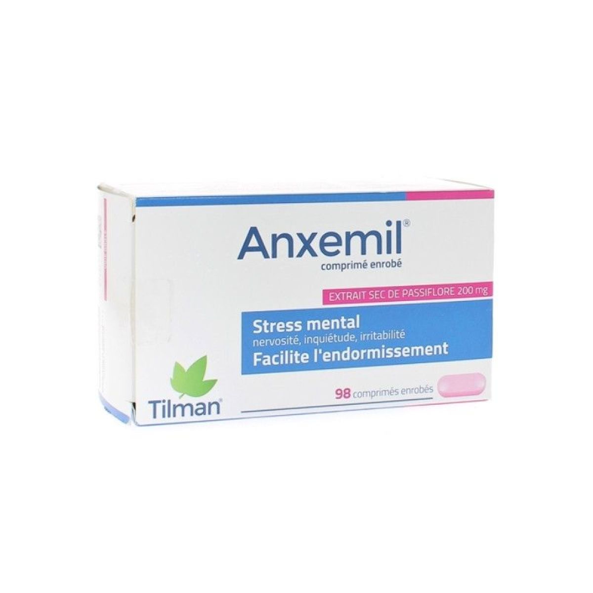 Anxemil 200mg Médicament contre le stress mental - 98 comprimés