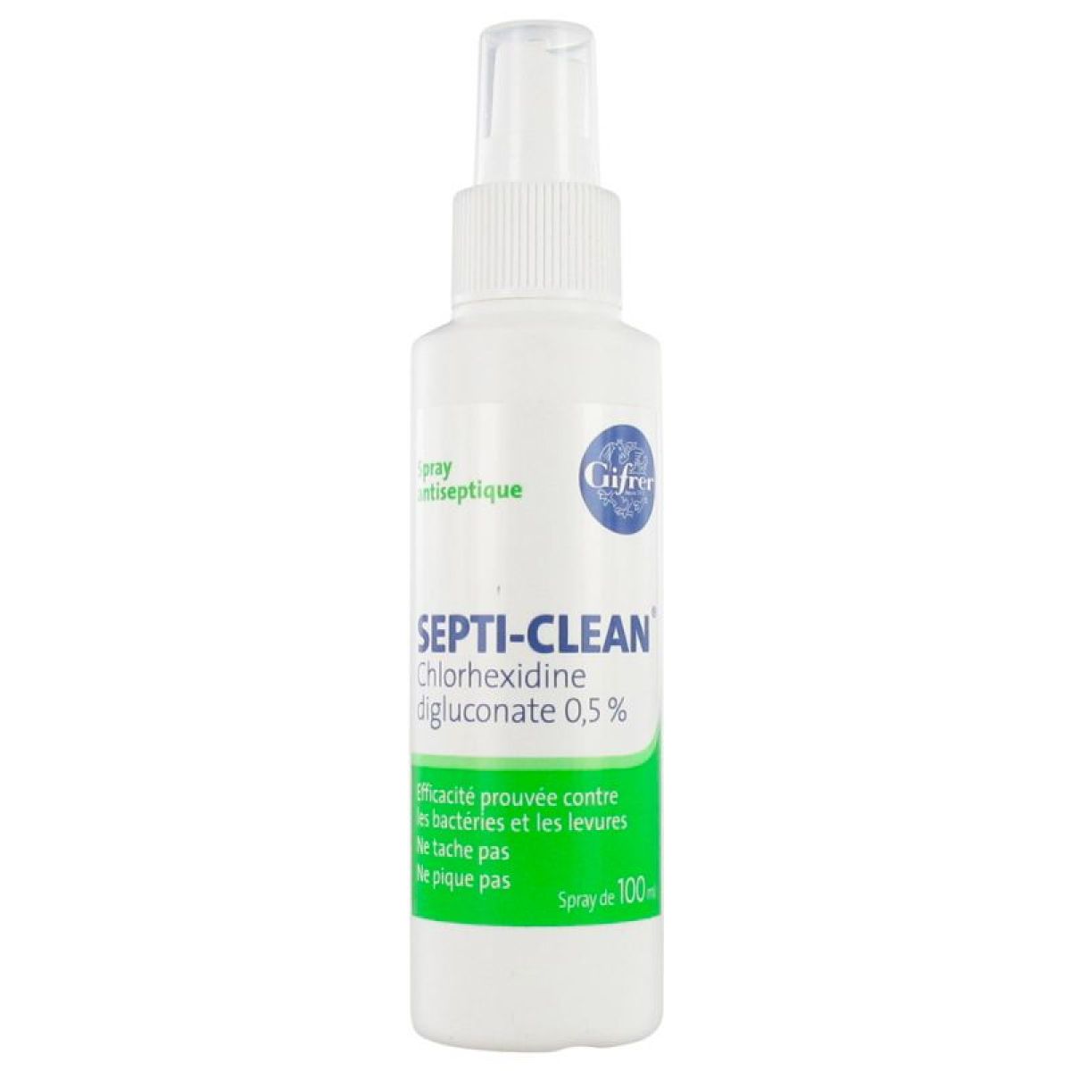 Gifrer Septi-Clean Spray Antiseptique - 100 ml - Désinfection cutanée ...