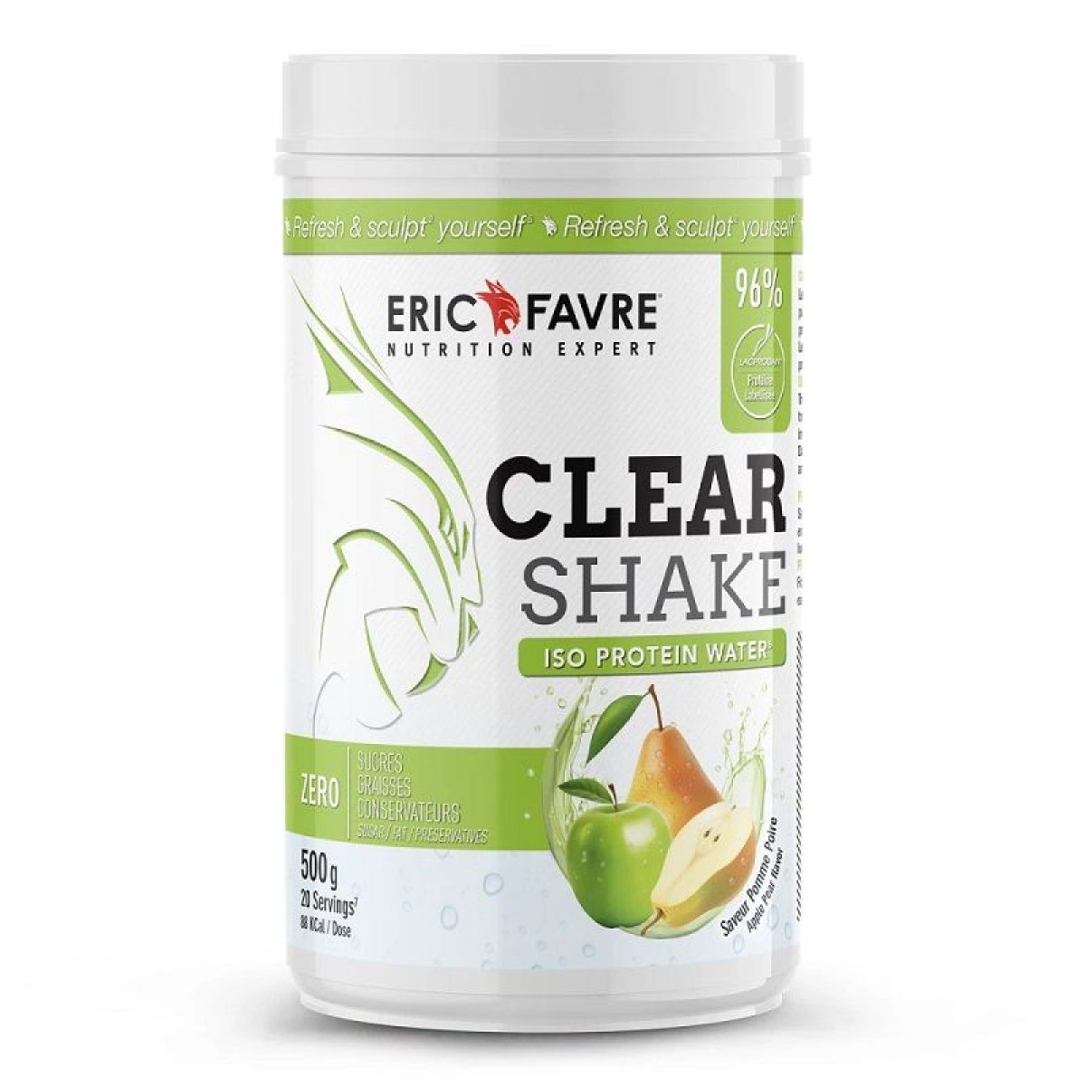 Clear Shake Iso Protein Water Pomme-Poire Eric Favre - 500g