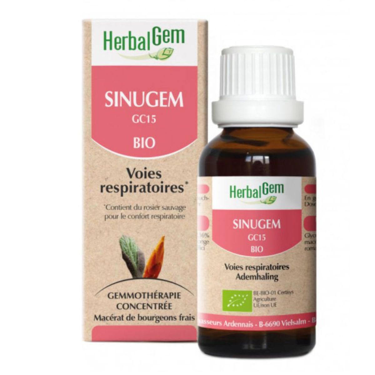 Herbalgem Complexe de Gemmothérapie Sinugem Voies Respiratoires 30ml