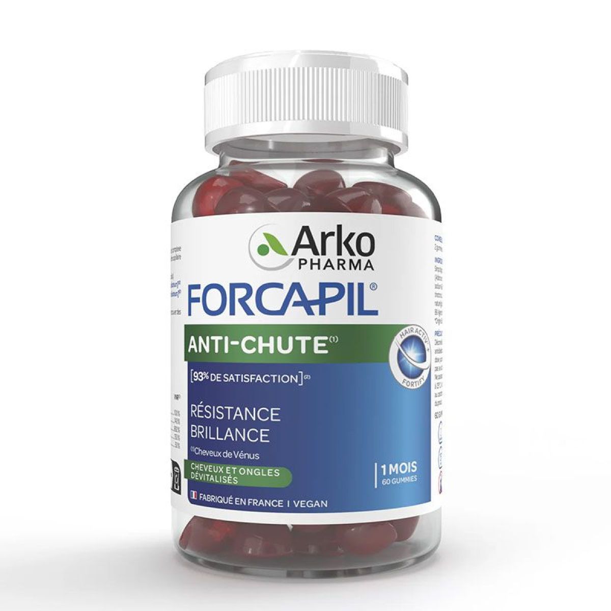 Arkopharma Forcapil Anti-Chute - 60 Gummies - Force, croissance et ...
