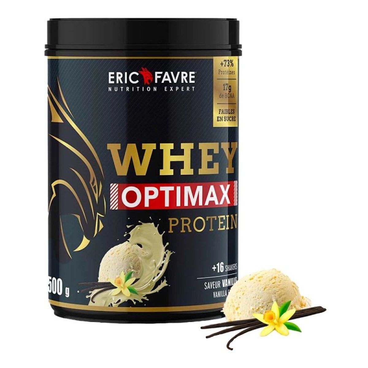 Whey Optimax Protein Vanille Eric Favre - 500g