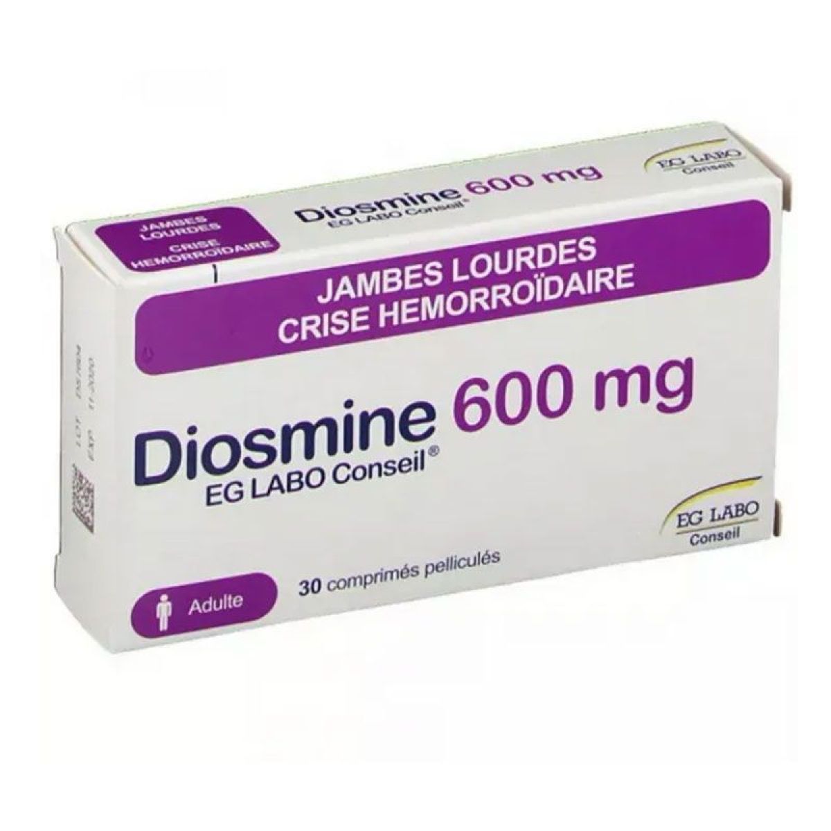 EG Labo Diosmine 600 mg - 30 Comprimés