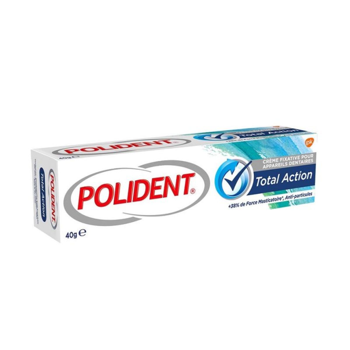 Crème Adhésive Pour Prothèse Dentaire Total Action Polident - 40g