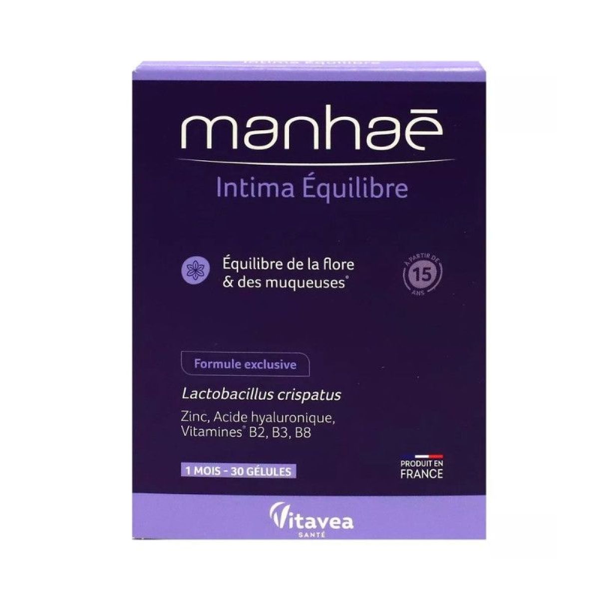 Nutrisanté Manhaé Intima Équilibre 30 gélules