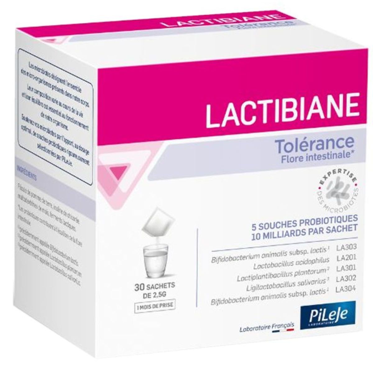 Pileje Lactibiane Tolérance - 30 Sachets de 2,5g - Équilibre de la ...