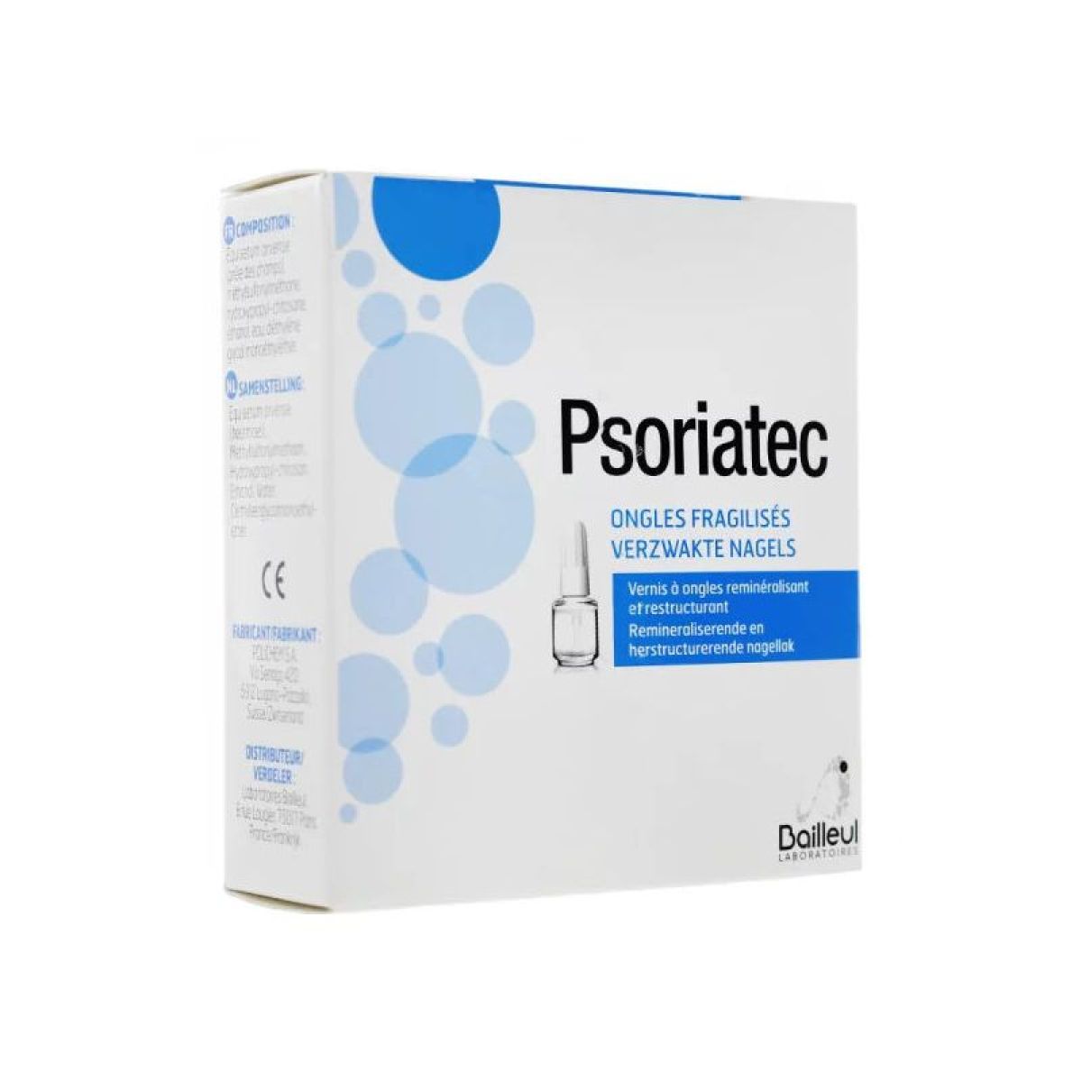 Bailleul Psoriatec Vernis à ongles fragilisés 3,3 ml