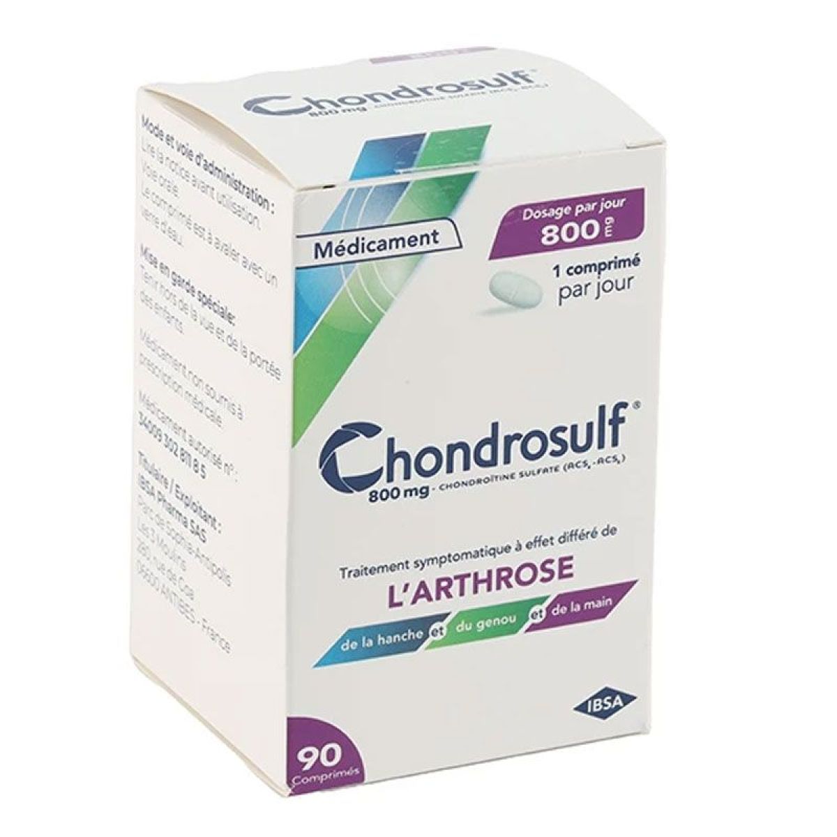 IBSA Chondrosulf 800 mg - 90 Comprimés - Arthrose