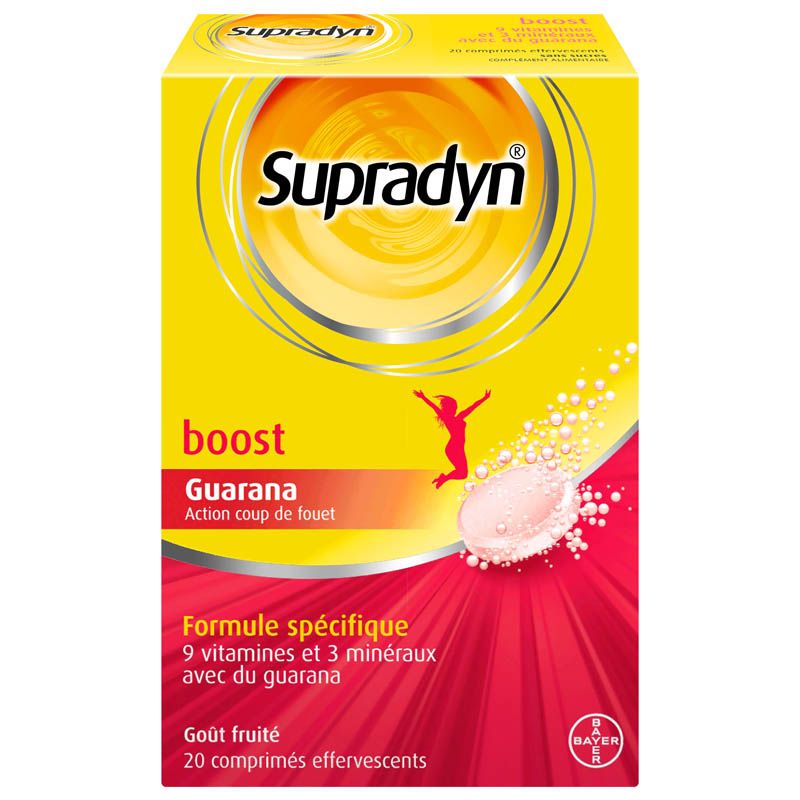 Supradyn Boost, 20 comprimés effervescents