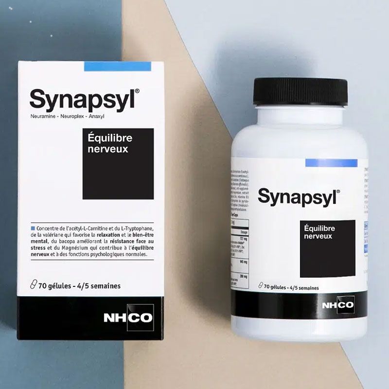 NHCO Synapsyl 70 Gélules - Equilibre Nerveux, relaxation, bien-être mental