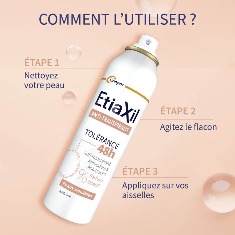 Spray 48H Anti-Transpirant Tolérance Etiaxil Etiaxil - 150ml